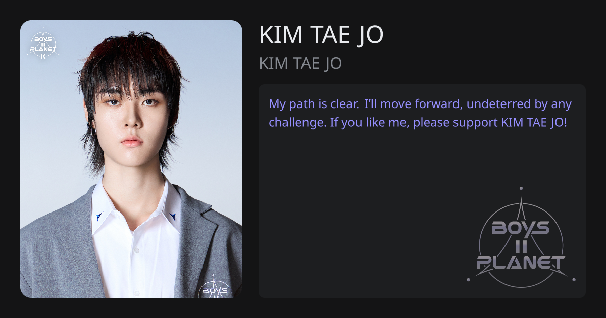 KIM TAE JO / (KIM TAE JO)