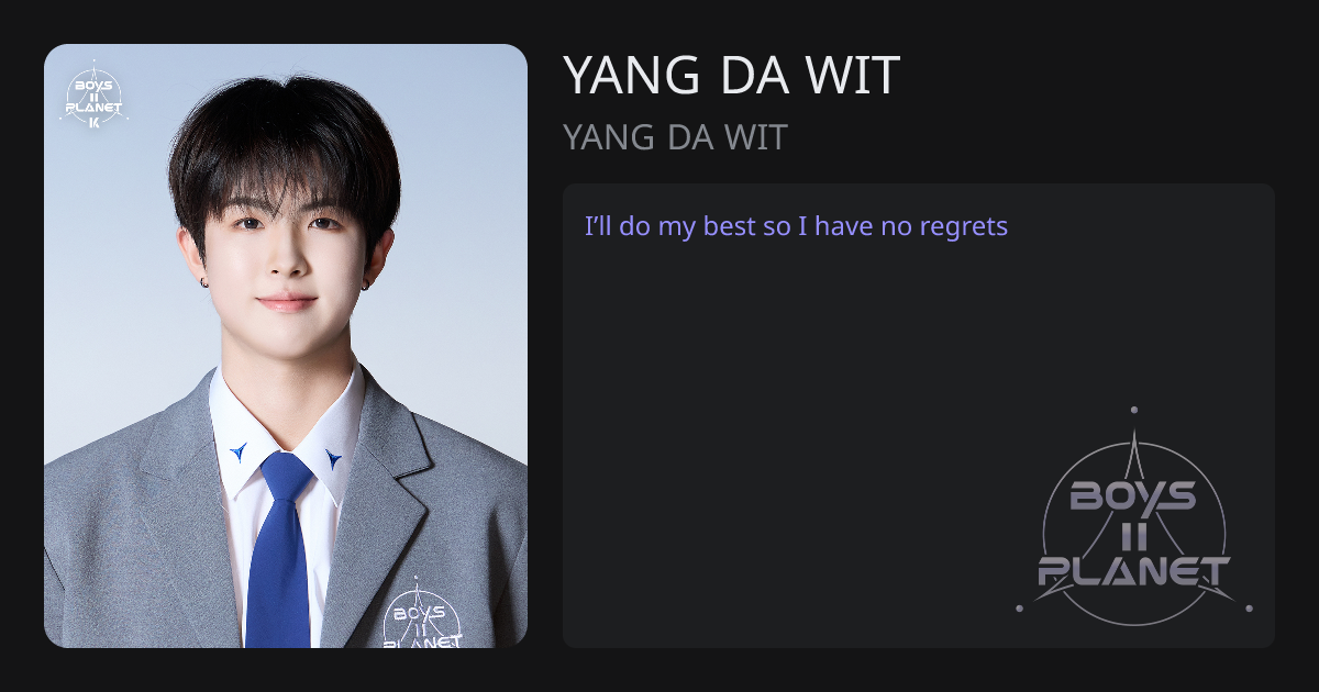 YANG DA WIT / (YANG DA WIT)