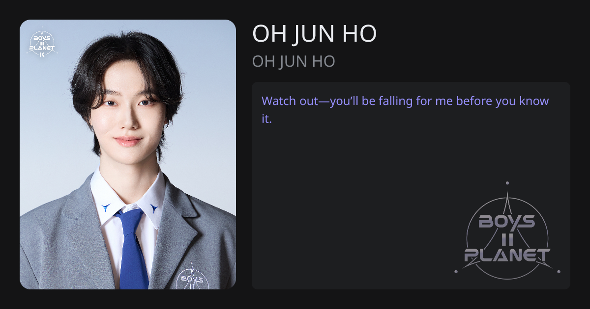 오준호 / (OH JUN HO)