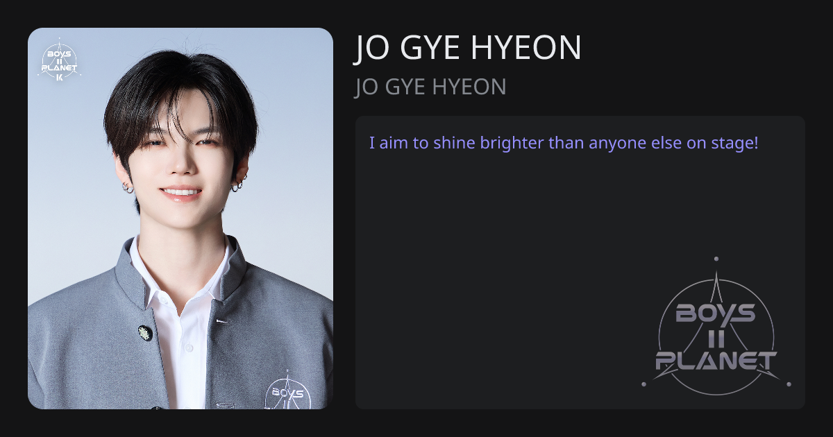 JO GYE HYEON / (JO GYE HYEON)