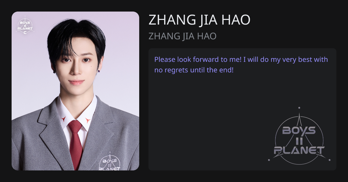 ZHANG JIA HAO / (ZHANG JIA HAO)